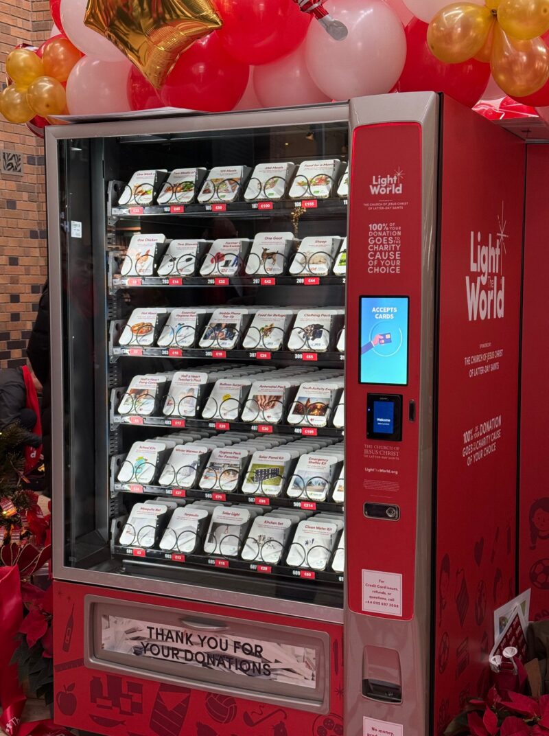West Midlands invited to ‘Light the World’ with UK’s first charity donation vending machines at ...